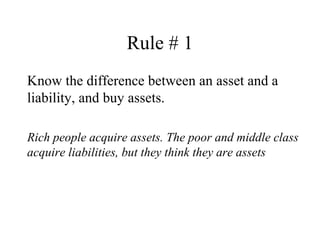 Rich Dad Poor Dad | PPS | Business | Business and Finance