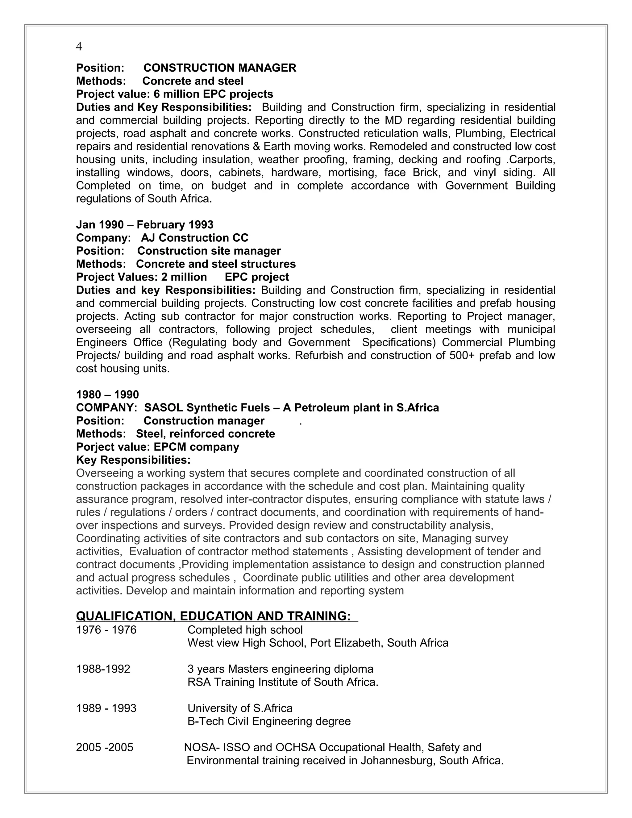 Robert W Kapp Resume | DOC