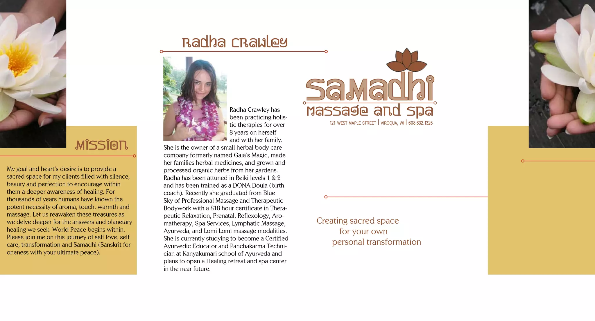 Samadhi Spa Brochure | PDF