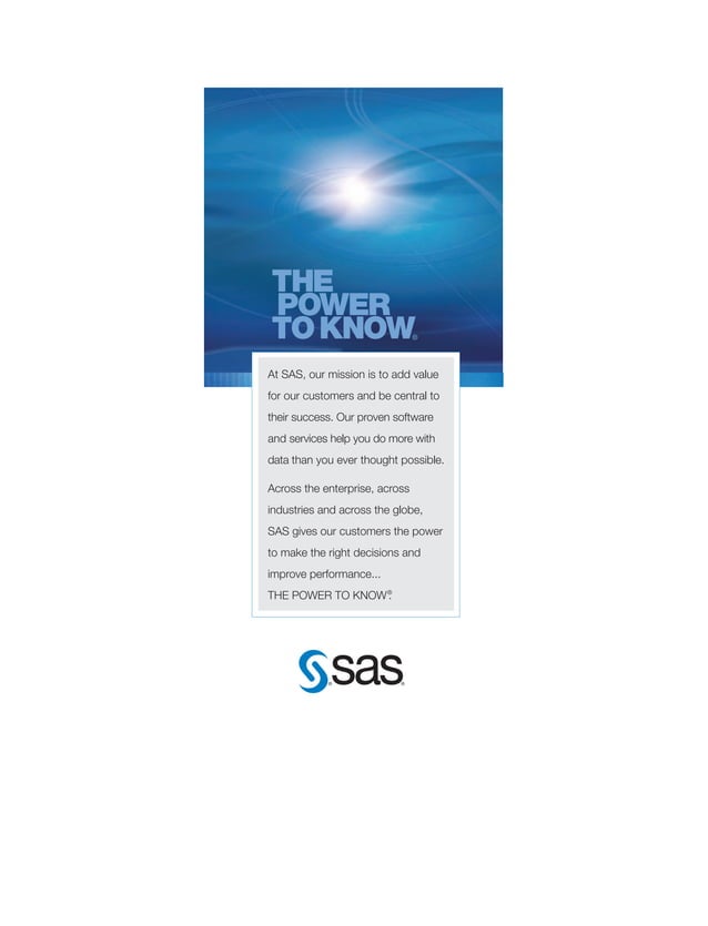 SAS Company Presentation | PDF | Cloud Computing | Internet