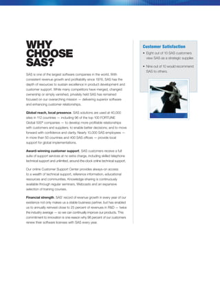 SAS Company Presentation | PDF | Cloud Computing | Internet