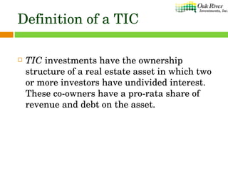 Tenancy-in-Common Property Solutions | PPT