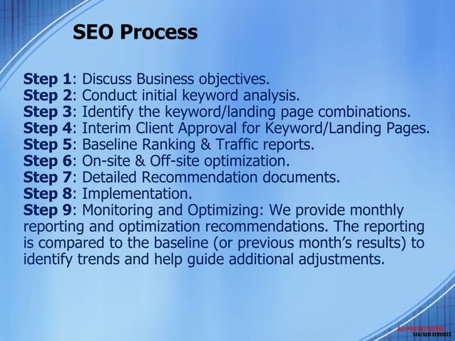 Seo Marketing Plan Ppt | PPT