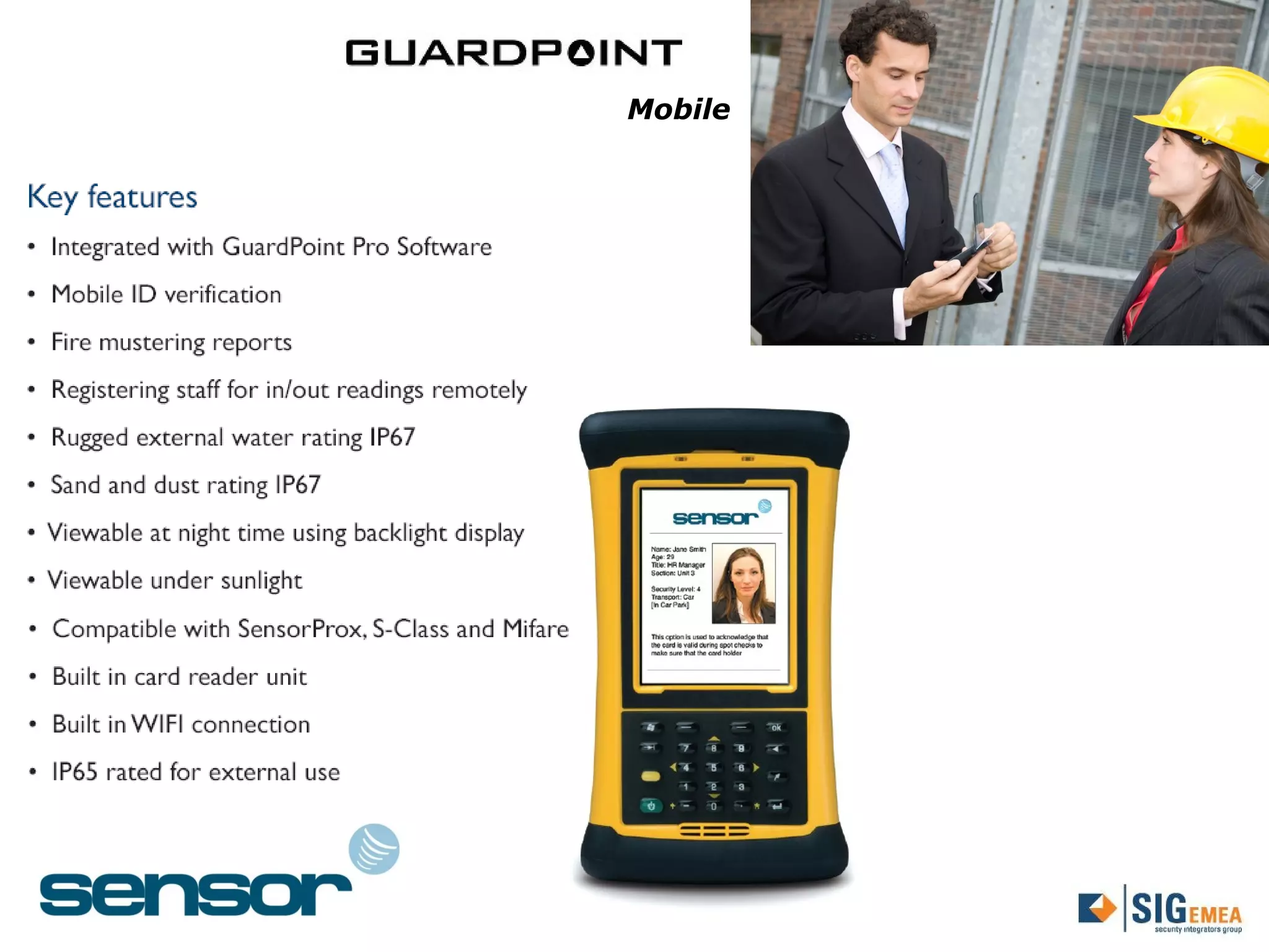 Sig Sensor New Presentation June 2008 | PPT