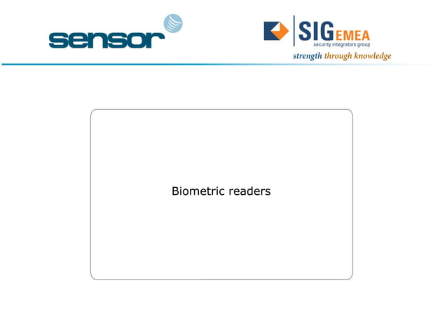 Sig Sensor Presentation 2008 | PPT