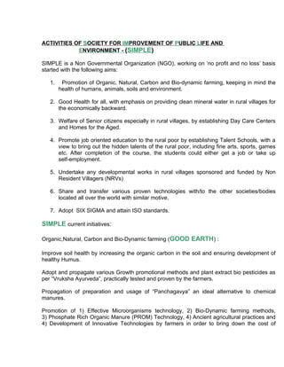 SIMPLE & VISION OF SIMPLE | PDF