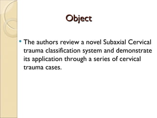 Slic System | PPT | Death, Injury, or Military Conflict | Sensitive Topics