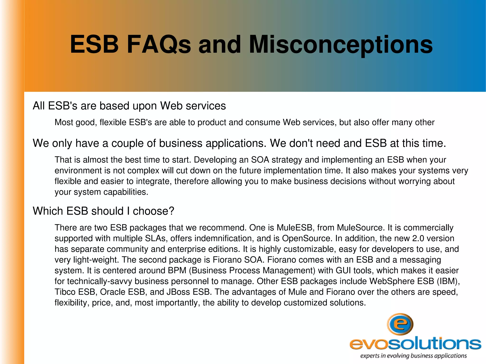 SOA & ESB Presentation | ODP