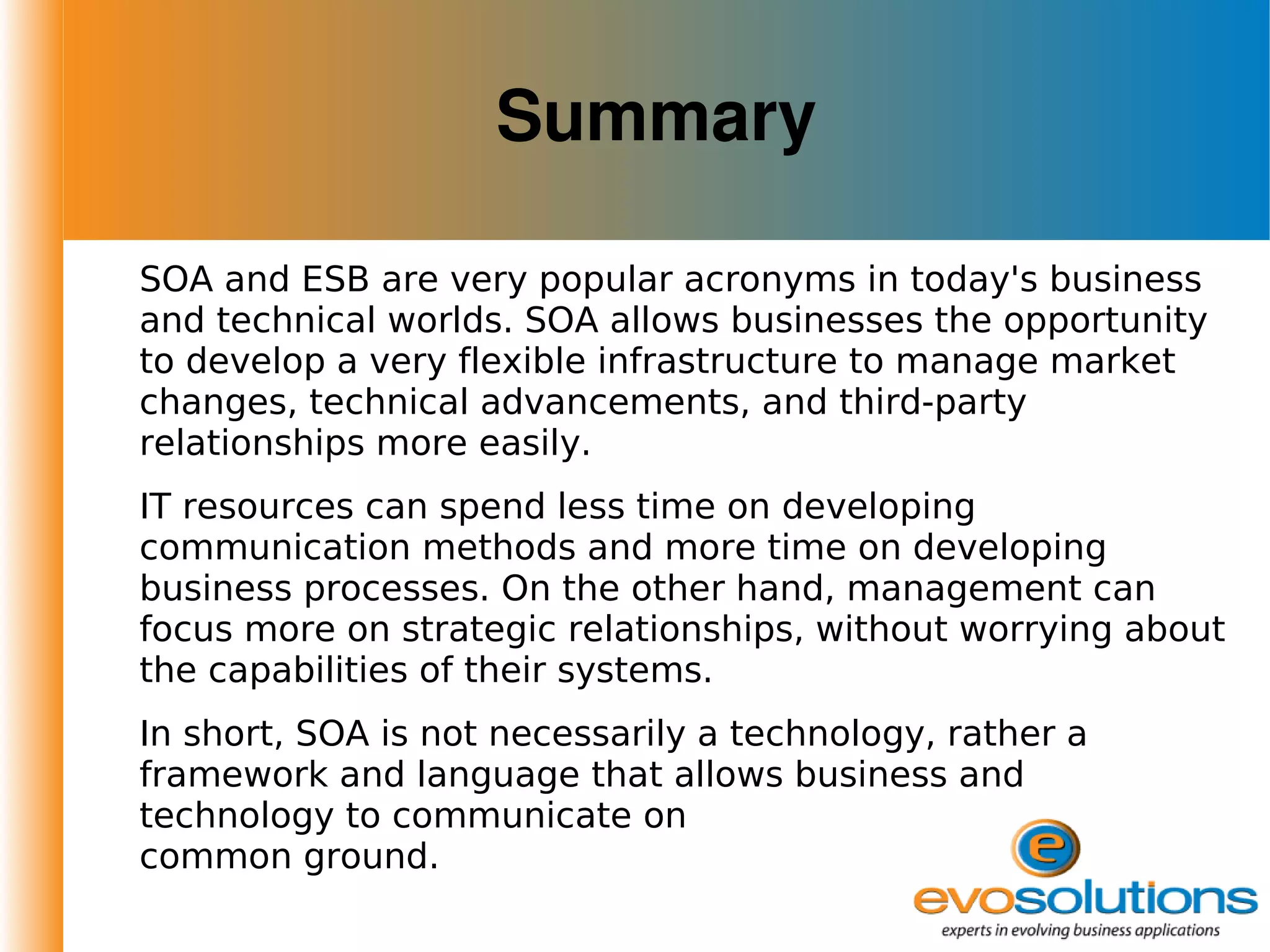 SOA & ESB Presentation | ODP