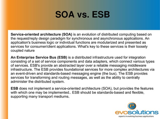 Soa And Esb Presentation Odp