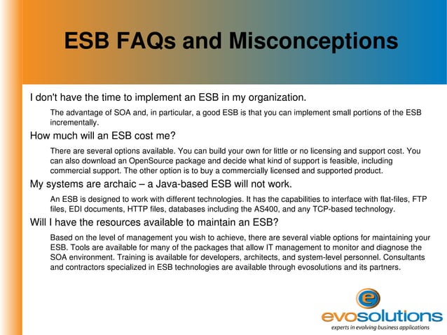 Soa And Esb Presentation