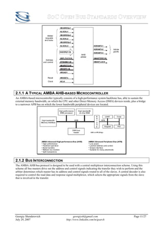 SOC/ASIC Bus Standards | PDF