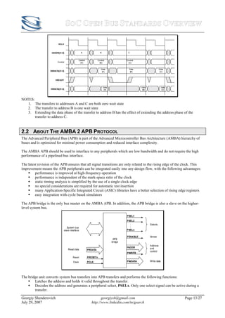 SOC/ASIC Bus Standards | PDF