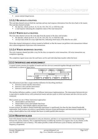 SOC/ASIC Bus Standards | PDF