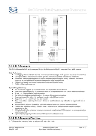 SOC/ASIC Bus Standards | PDF