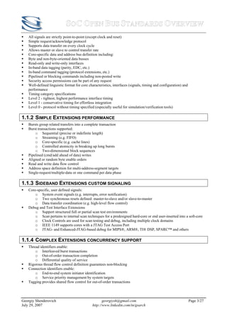 SOC/ASIC Bus Standards | PDF