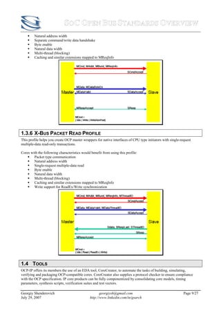 SOC/ASIC Bus Standards | PDF