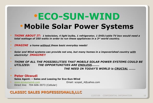 Solar And Wind Alternative Energy Product Presentation | PPT