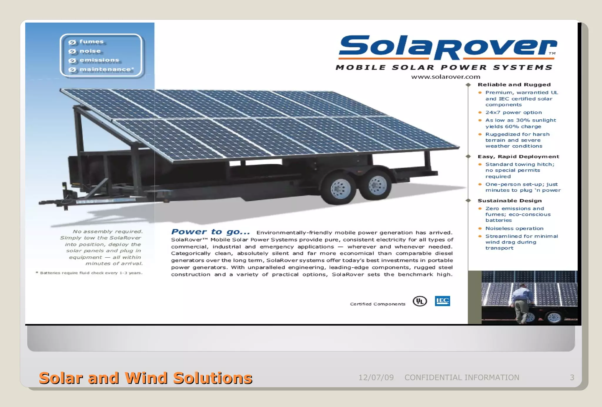 Solar Power Point Presentation | PPT