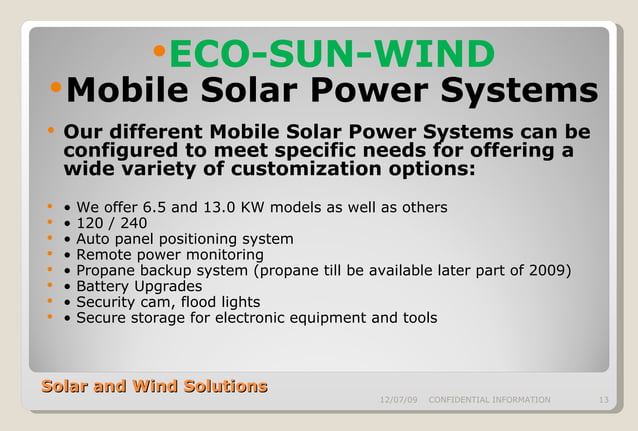 Solar Power Point Presentation | PPT