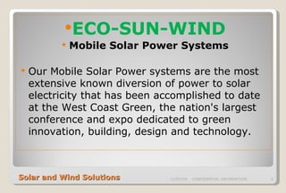 Solar Power Point Presentation | PPT