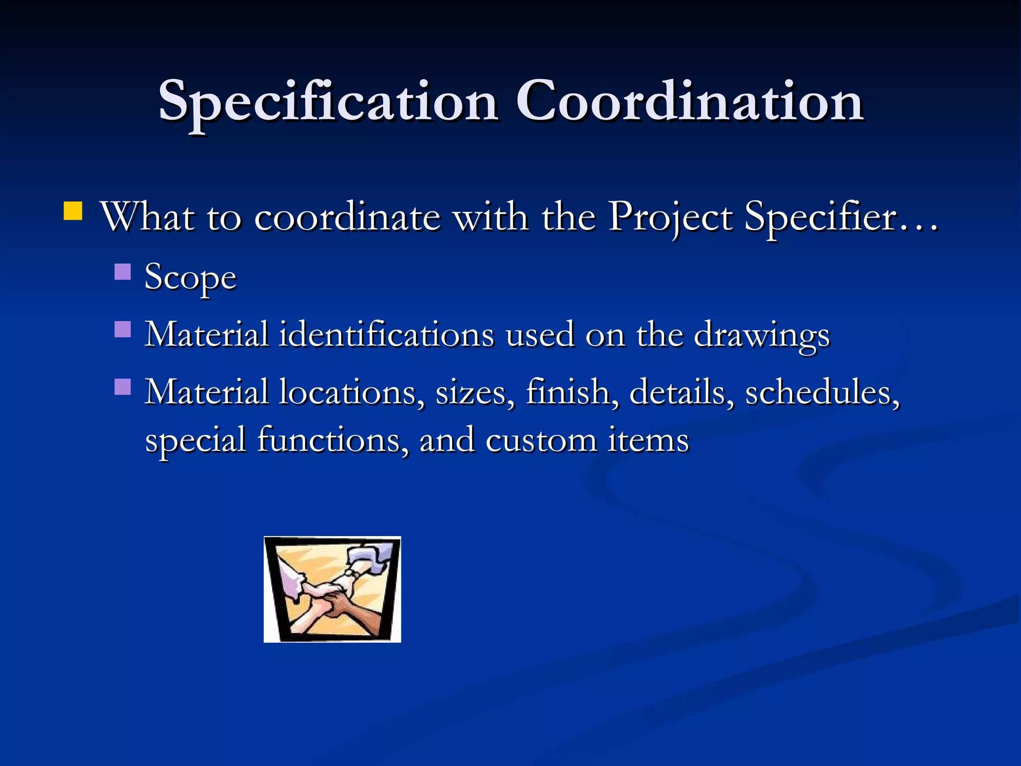 Specifications 101 | PPT