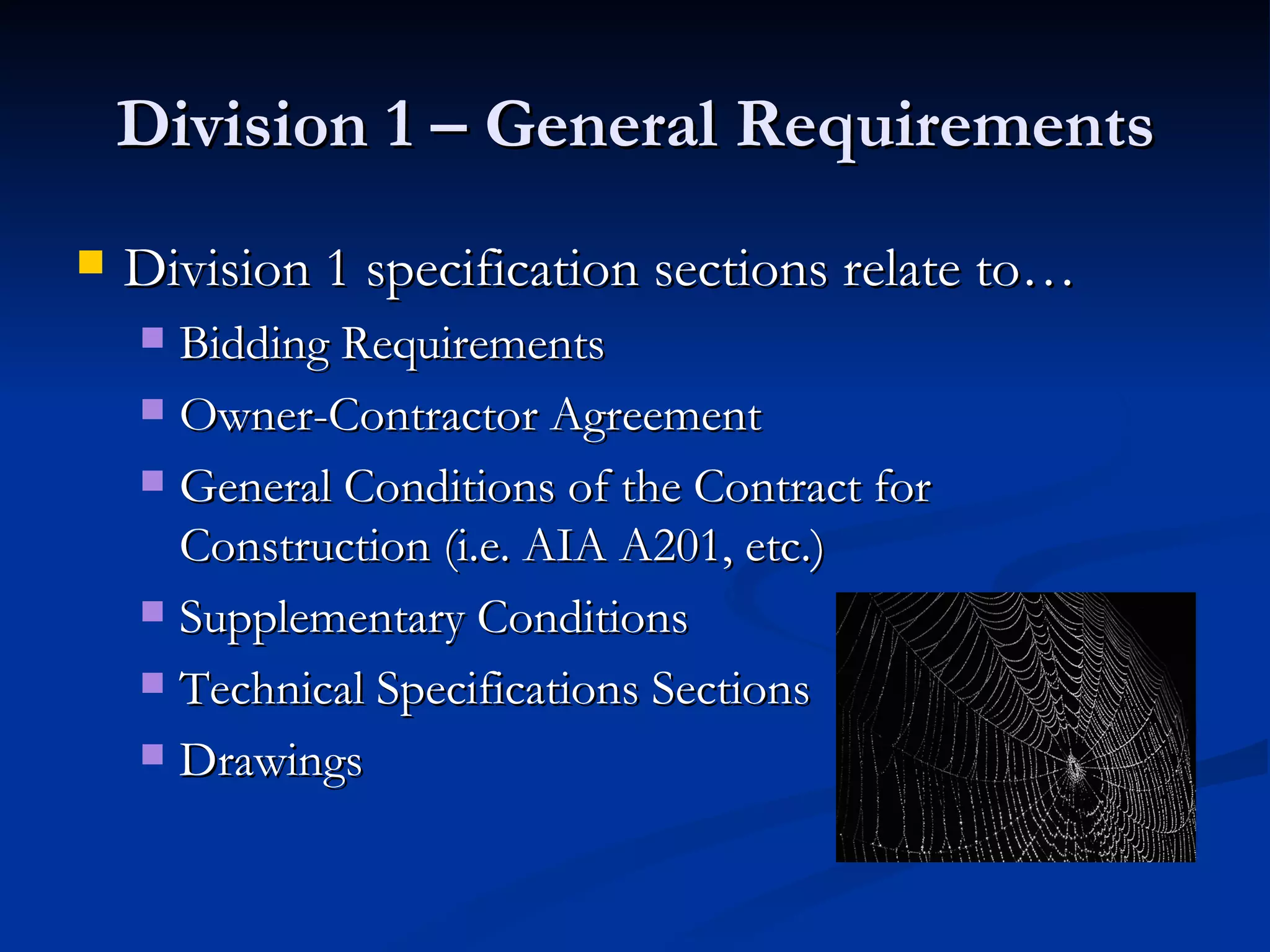 Specifications 101 | PPT