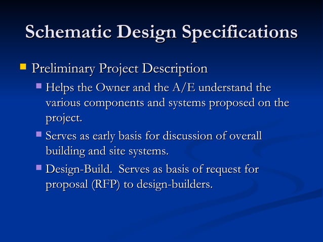 Specifications 101 | PPT