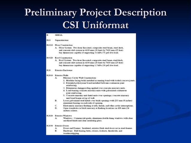 Specifications 101 | PPT