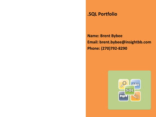 SQL Portfolio | PPT