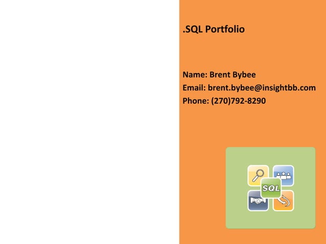 SQL Portfolio | PPT