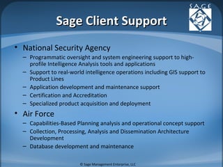 Sage Generic Presentation Dec 08 | PPT