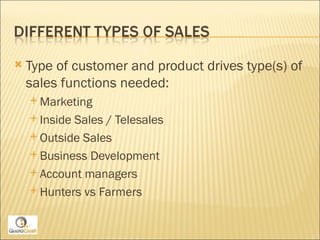 Sales 101 For Your Start Up | PPT