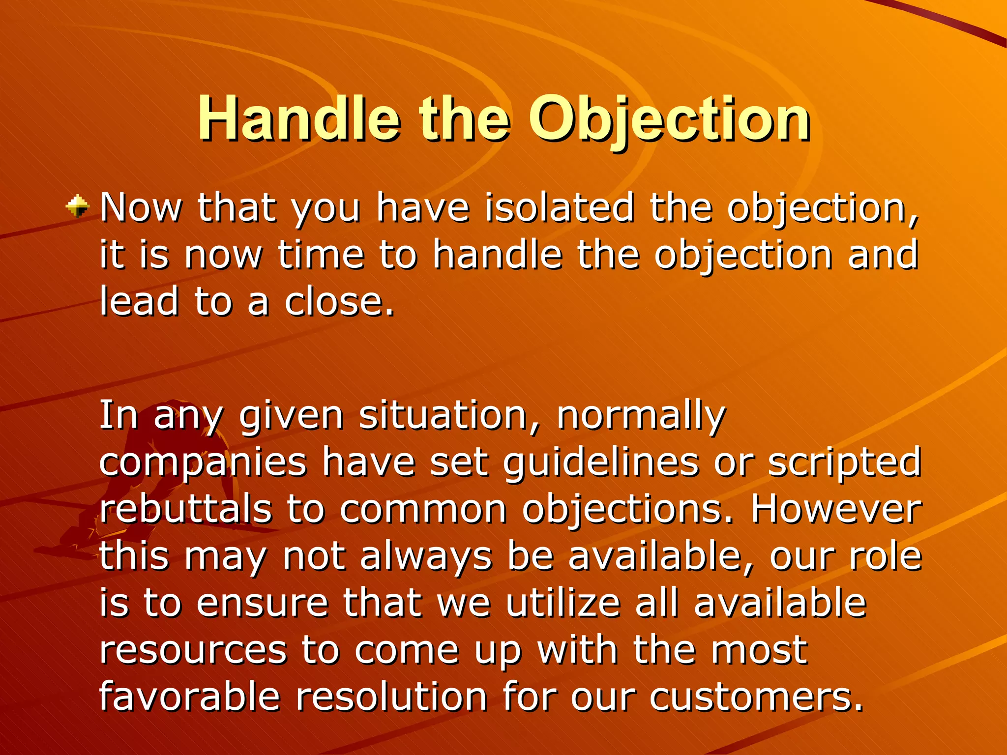 Sales Enhancement Objection Handling | PPT