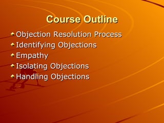 Sales Enhancement Objection Handling | PPT