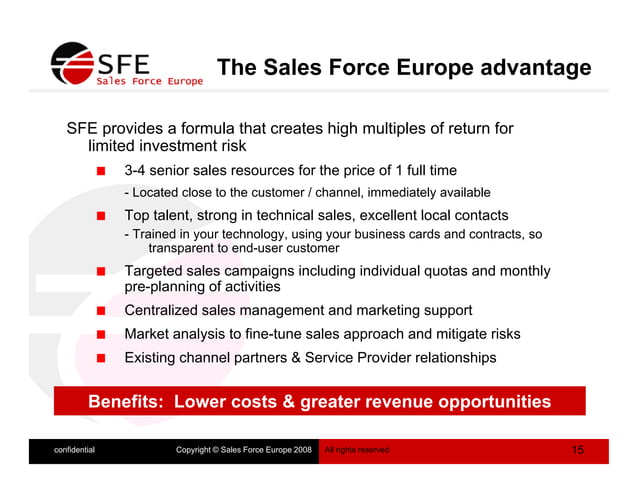 Sales Force Europe Presentation | PDF