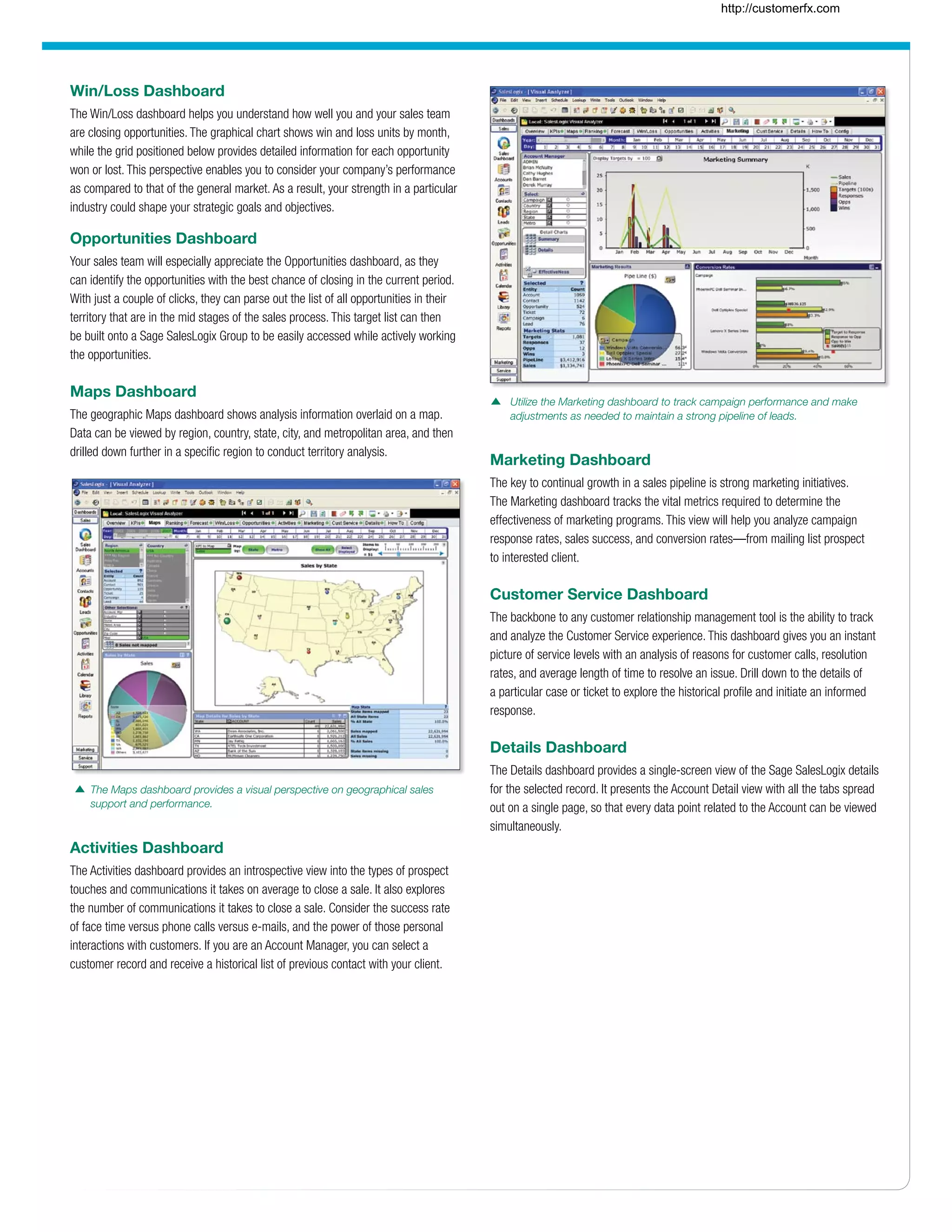SalesLogix Visual Analyzer Data Sheet | PDF