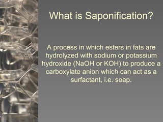 Saponification Presentation | PPT