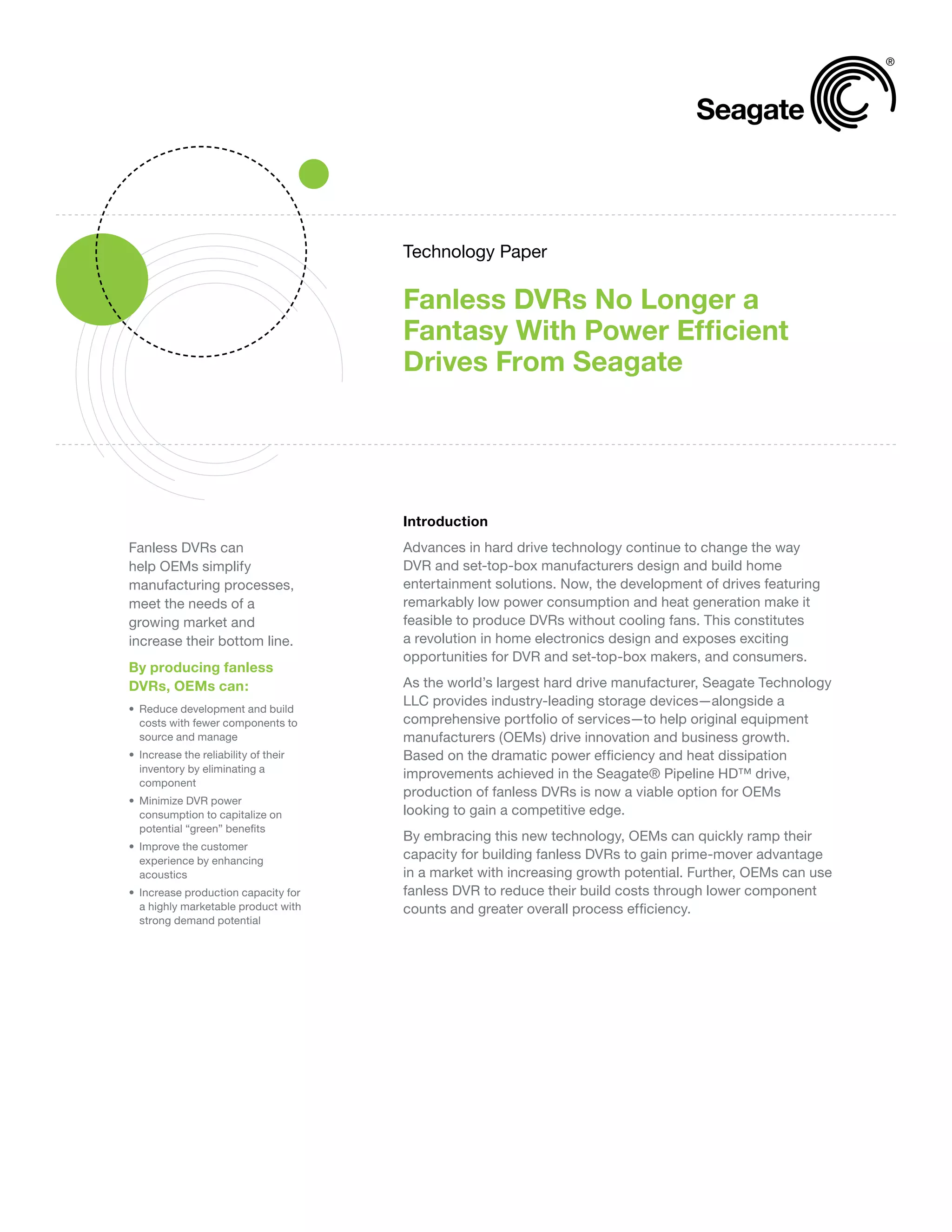 Seagate Technology Paper | PDF