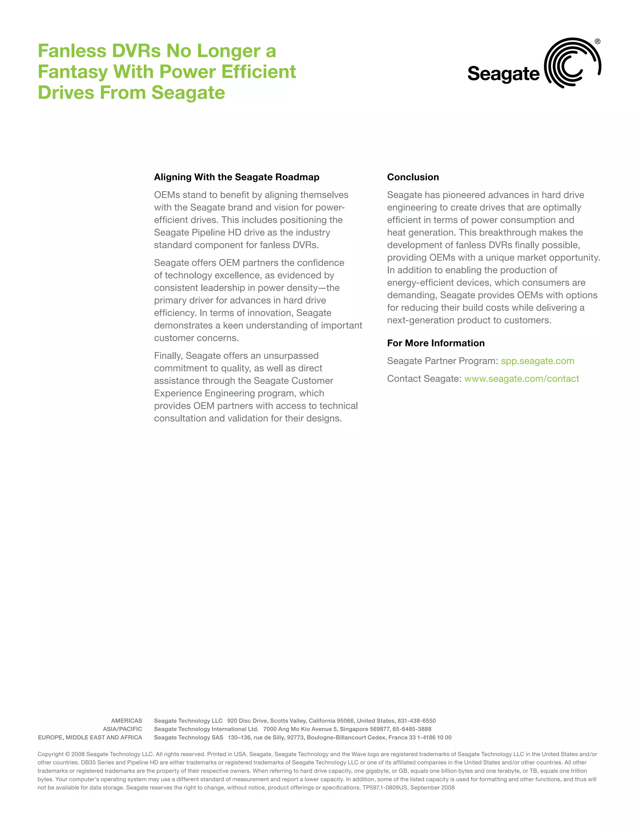 Seagate Technology Paper | PDF