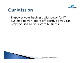 Select Sys Services | PPT