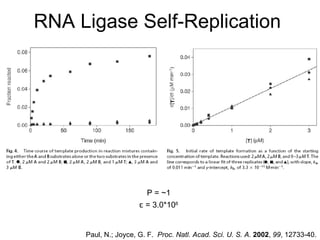 Self-replicating Molecules: An introduction | PPT