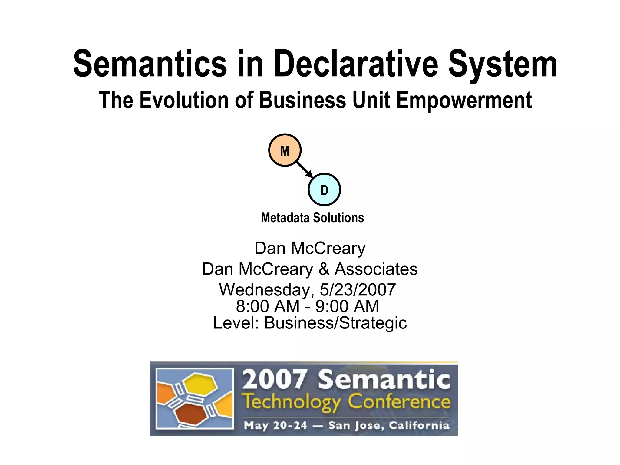 Semantics In Declarative Systems | PPT