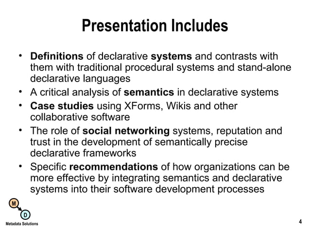 Semantics In Declarative Systems | PPT | Web Design and HTML | Internet