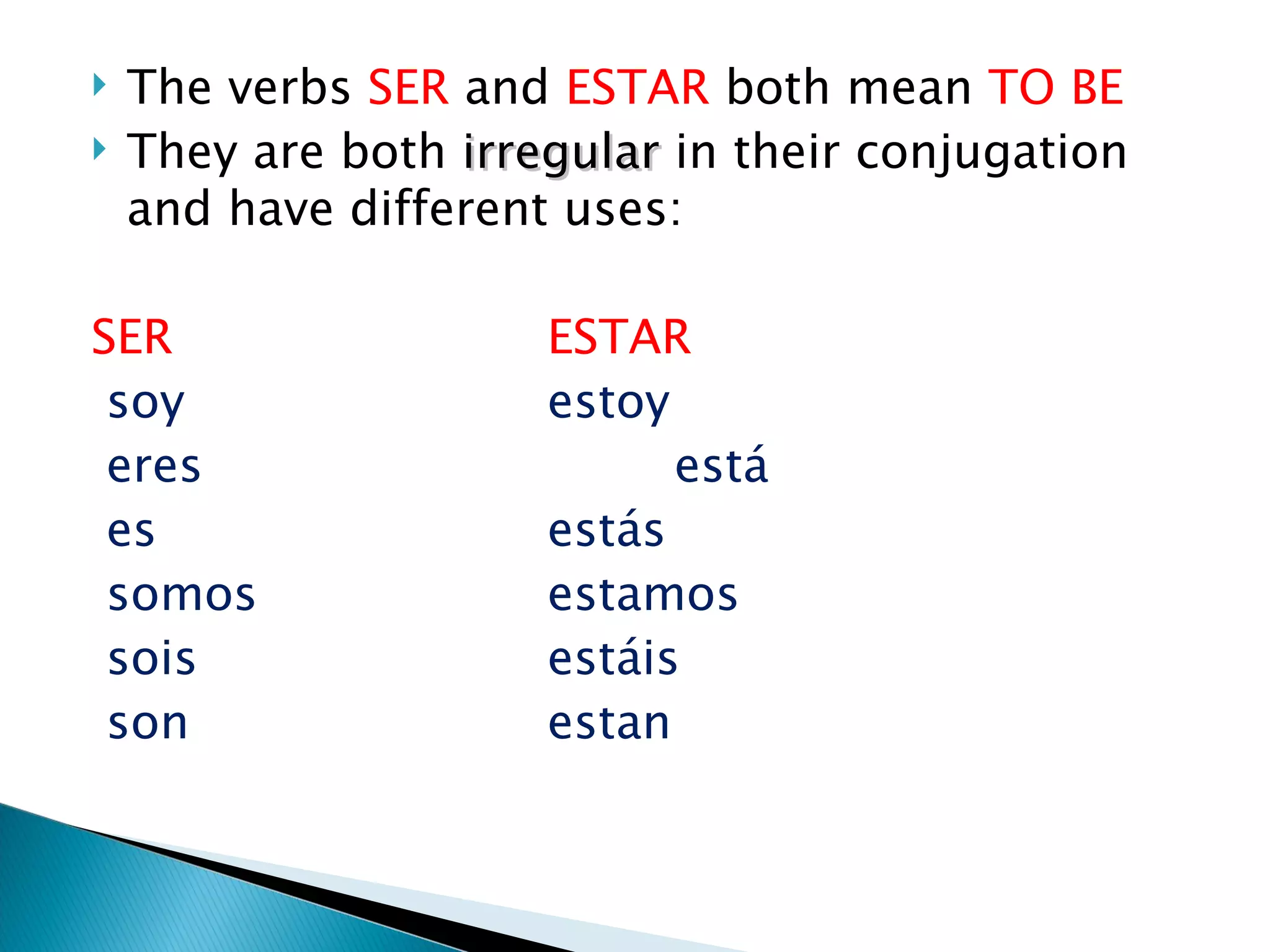 Ser Y Estar | PPT