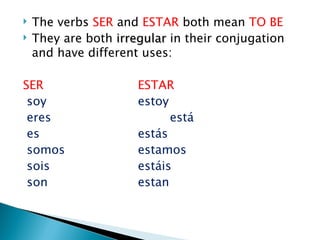 Ser Y Estar | PPT