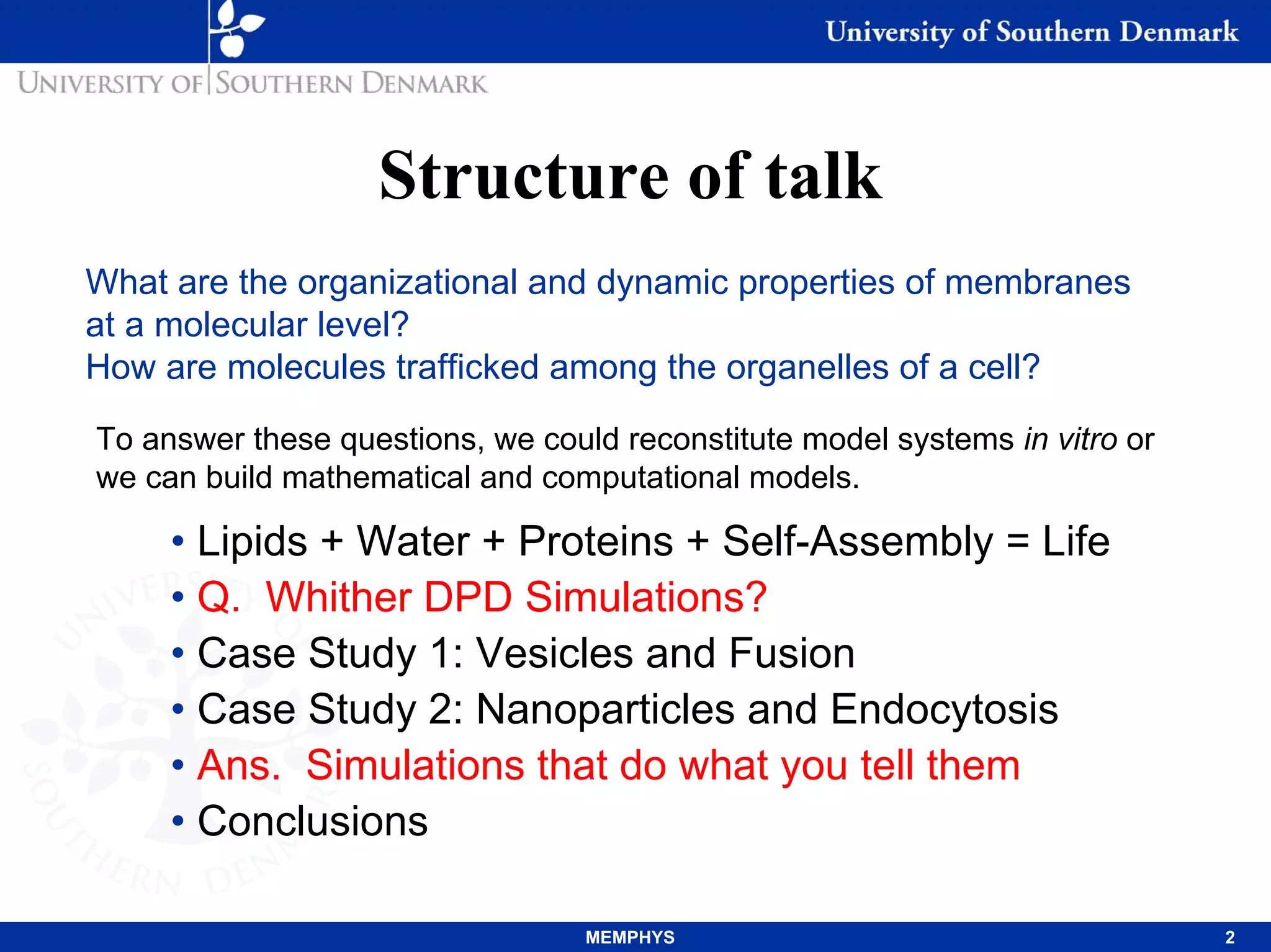 Computational Modeling Of Biophysical Processes In A Cell Ppt