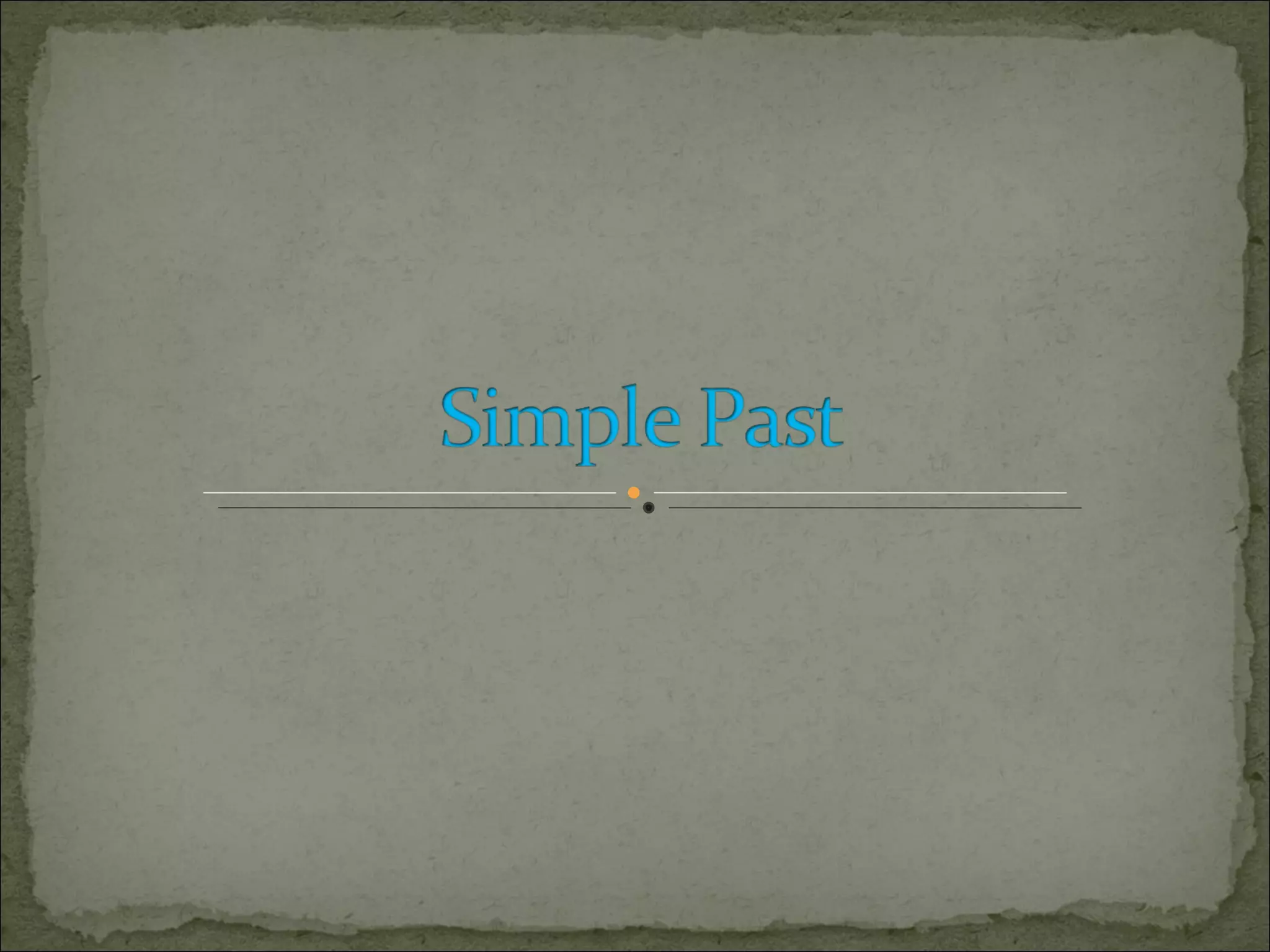 Simple Past | PPT