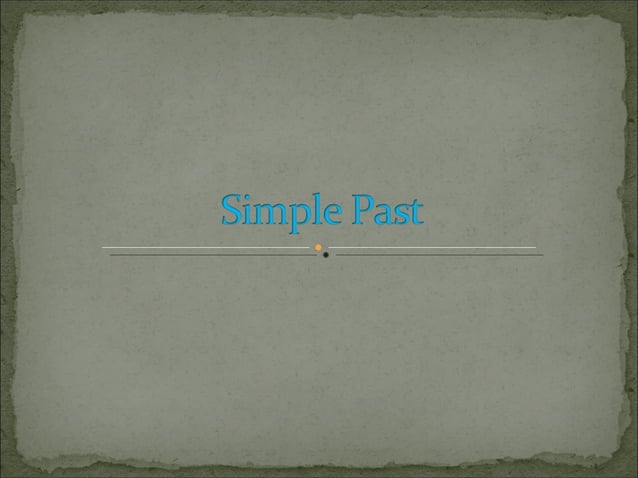 Simple Past | PPT