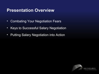 Six Figures Salary Negotiation Presentation 2009 | PPT